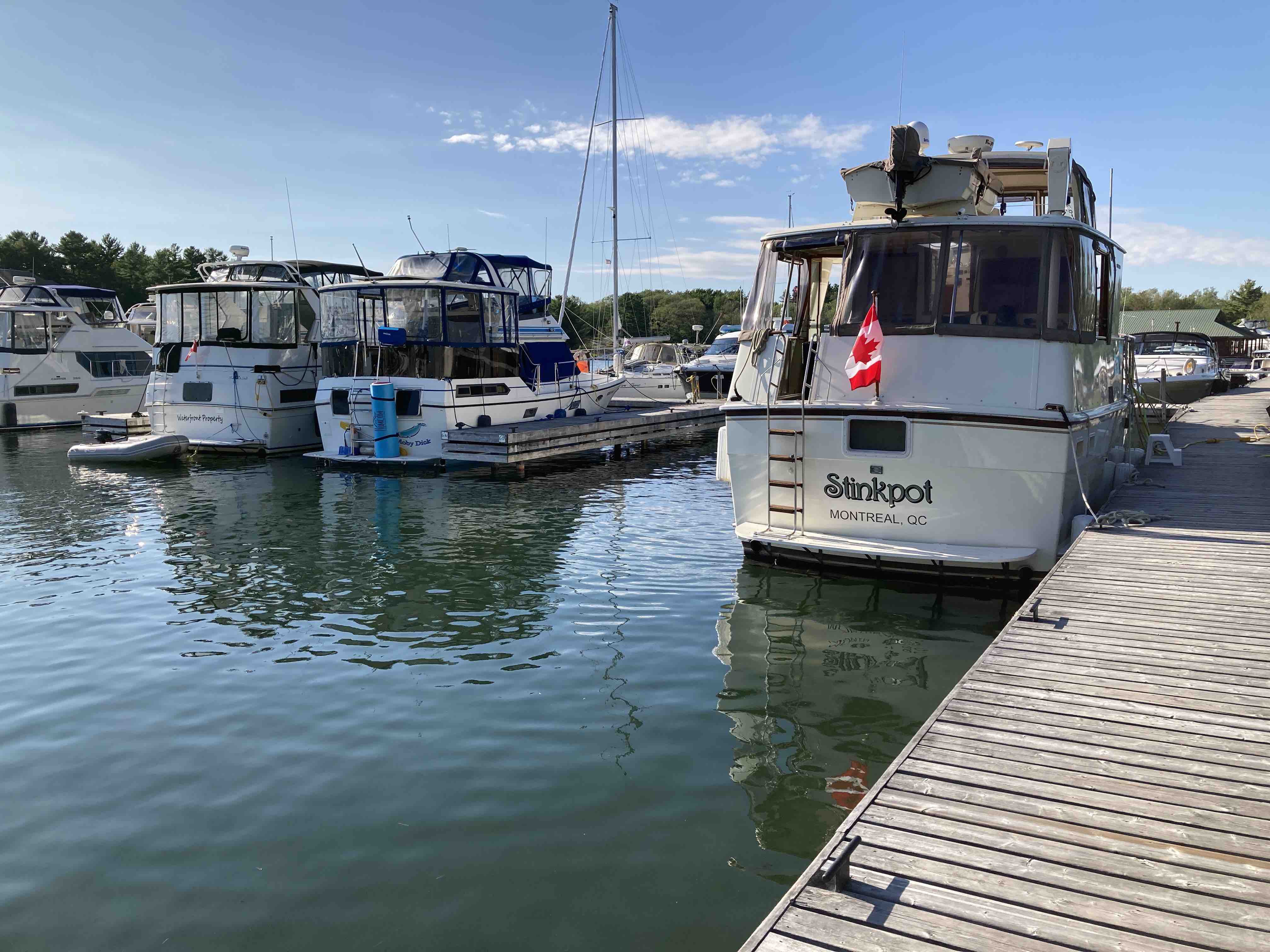 The Hatteras “Stinkpot” and Her Journey to the Bay | Georgian Bay Beauties
